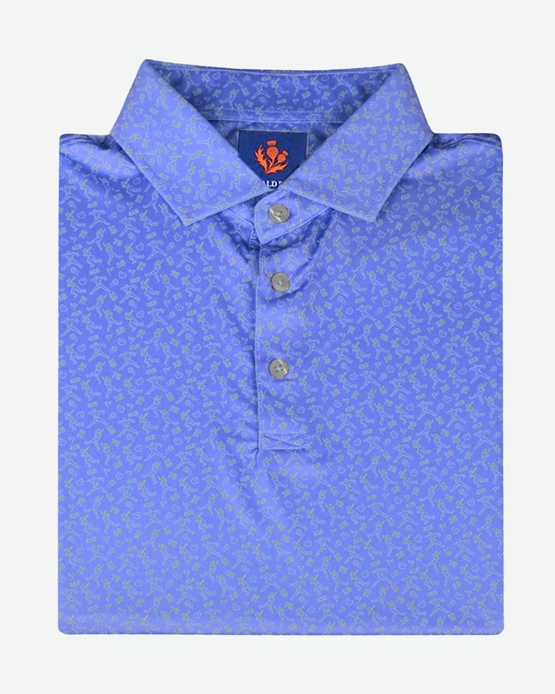 Donald Ross Sport Polo - 125 Baseball Print – A2Z Golf