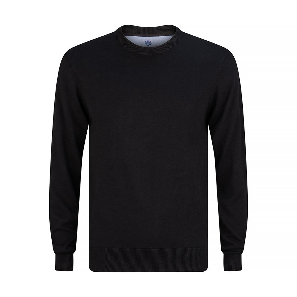 Donald Ross Mens Sweater - Super Fine Cotton Crew Neck, Core – A2Z Golf