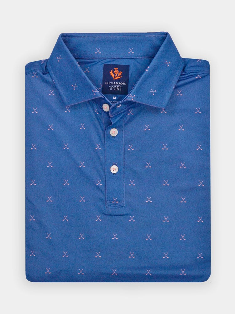 Donald Ross Sport Polo - 124 Crossing Clubs Print – A2Z Golf